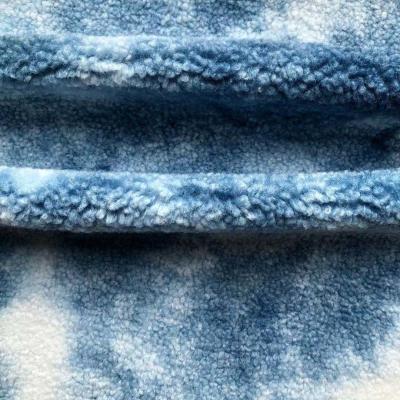 China Zacht en duurzaam 380 gm gemengd gekleurd lamsvellenstof voor kleding Te koop