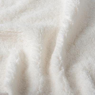 Cina Modello SOLIDS morbido e traspirante 100% poliestere sherpa fleece felpa con cappuccio giacca tessuto in vendita