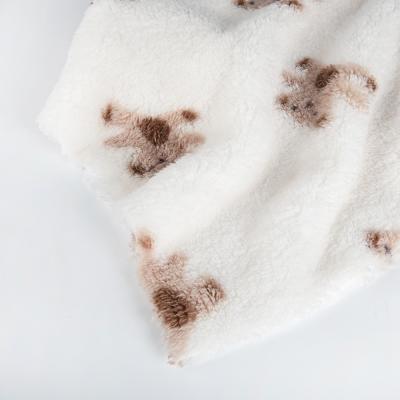 Cina Tessuto di pelliccia per bambini con tessuto di orsacchiotto morbido e accogliente Indossare poliestere 100% personalizzato in vendita