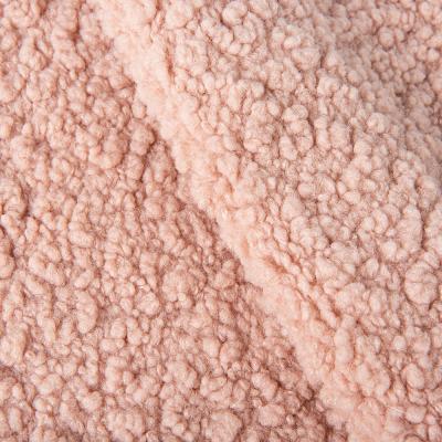 China 100 polyester gebreide teddy stof textiel met aangepaste dichtheid sherpa vlies Te koop