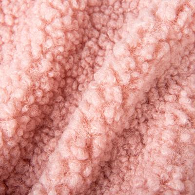 China 100 polyester gebreide teddy stof textiel met aangepaste dichtheid sherpa vlies Te koop