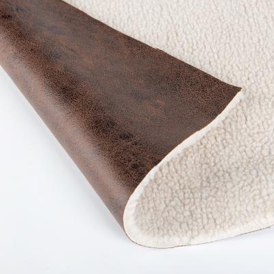 Cina Conteggio di filati personalizzabili 100% poliestere sherpa fleece Teddy Bonded suede tessuto a maglia in vendita
