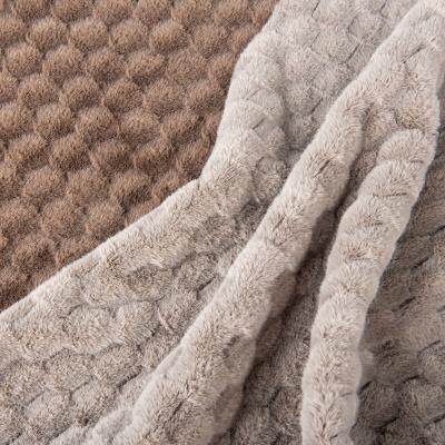 Cina Capelli di coniglio a maglia Jacquard per abbigliamento invernale e giocattoli 100% in vendita