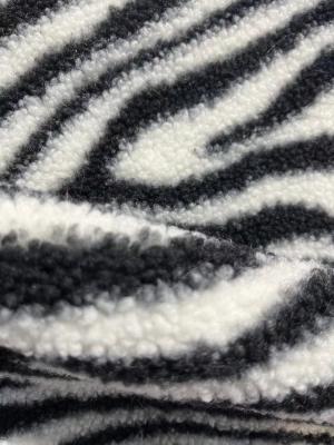 China Custom Printed Teddy Fabric Warm 100% Polyester Knitted for Coat and Toy Width 58/60 for sale