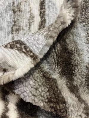 Cina 100% tessuto in poliestere sherpa in larghezza 58/60 
