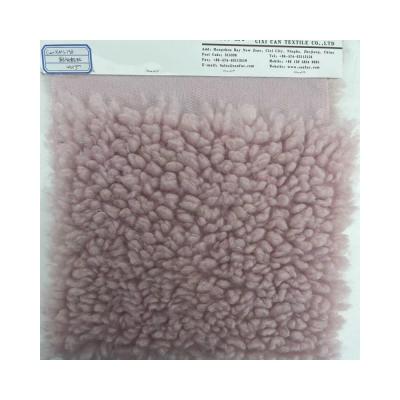 China Teddy stof van Sherpa Vlee 100% polyester zwaar gewicht voor winterkleding Te koop