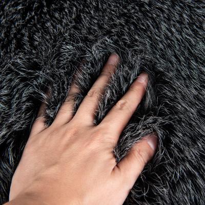 Cina Tessuto di pelliccia finta a pila lunga per la personalizzazione dell'abbigliamento con materiale di peluche arcilico al 100% in vendita