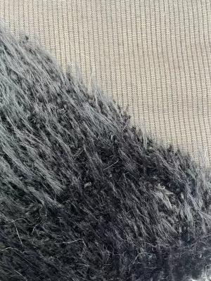 Cina Tessuto di pelliccia finta a pila lunga con modello tinto a punta e 1200 gm in vendita