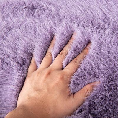 China Custom Color 100% Polyester Long Hair Faux Fur Fabric with Very Soft Hand Feeling for sale