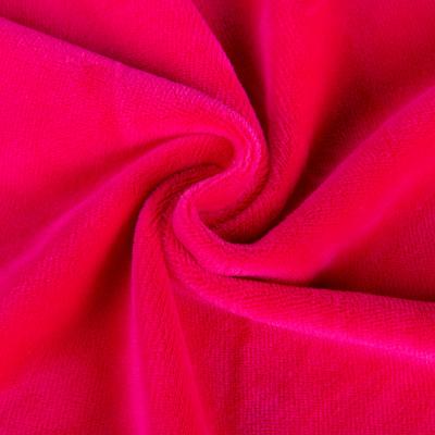 中国 短毛毛布 95%ポリエステル 5%スパンデックス 弾性 カスタマイズされた色 シンプルスタイル 販売のため