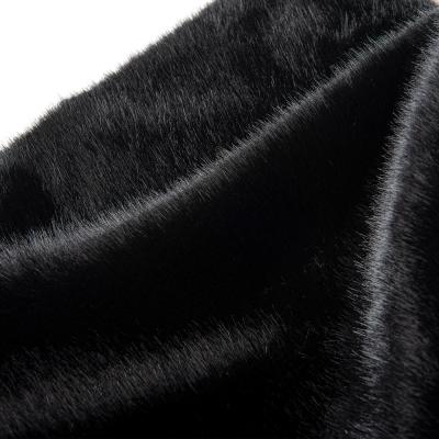Cina Densità di contatto Pelliccia corta Pelliccia finta 100% poliestere Materiale posteriore per disegno artificiale in vendita