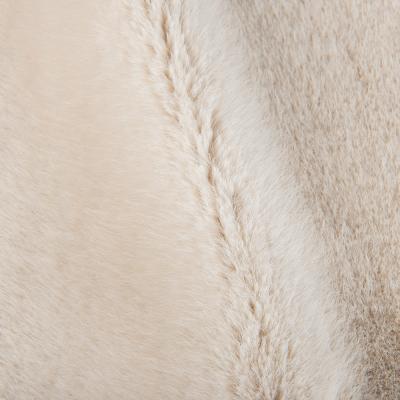 China 100% Inspection Faux Fur 100% Polyester Short Fabric for Coat No Yarn Count Dyed Pattern for sale