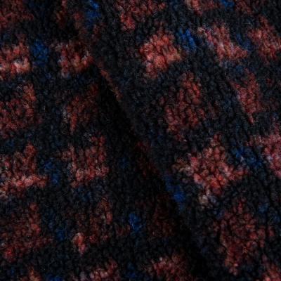 Cina Tessuto Teddy 100% in poliestere Jacquard tessuto Sherpa Perfetto per coperte in vendita