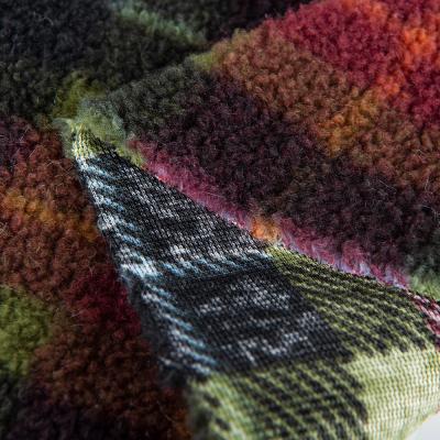 Cina Tessuto Teddy 100% in poliestere Jacquard tessuto Sherpa Perfetto per coperte in vendita