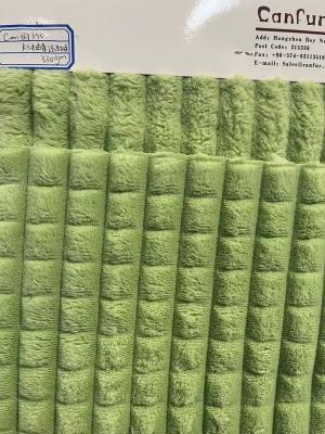 Cina Tessuto a piastre a doppio lato di lana di flanello per coperte invernali Super Soft 100 Polyester in vendita