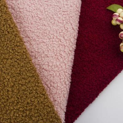 Cina Tessuto di pelliccia da orsacchiotto per cappotto invernale Larghezza 58/60