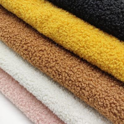 Cina Tessuto di pelliccia da orsacchiotto per cappotto invernale Larghezza 58/60