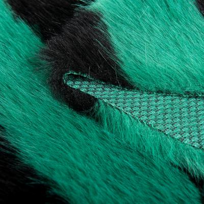Cina Tessuto di pelliccia artificiale a base di jacquard personalizzabile con materiale di schiena in poliestere al 100% in vendita