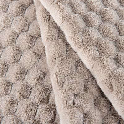 Cina 100% poliestere design pelliccia da coniglio morbida Feltro falso per abbigliamento/tessile domestico/tappeto in vendita