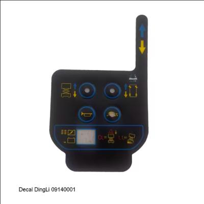 China DL-09140001 Scissor Lift Stickers Adhesive Backing Safety For Control Box for sale