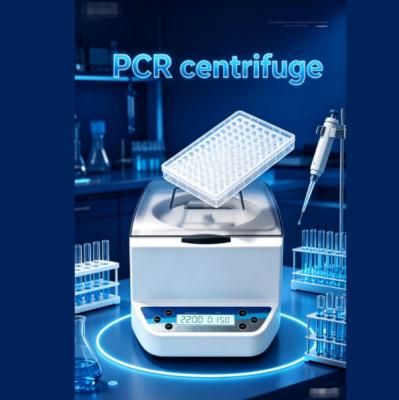 China PCR Lab Centrifuges Supporting Quick Spins of 96 Well and 384 Well Plates 3,000rpm with  Countdown Timer for sale