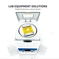 China PCR Lab Centrifuge with Lid Open Auto Stop & Short Run Function for 2 Plates for sale