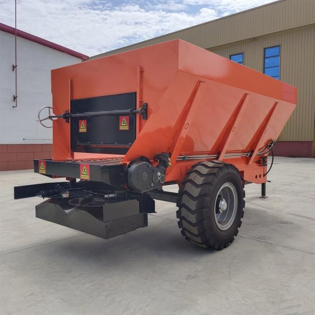 Tractor Trailed Pto Manure Spreader Peat Moss Speader Organic Fertilizer Spreader for Livestock Farm