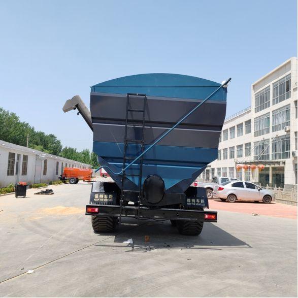 Italian Adr Brand Double Axle Grain Transport Truck Grain Cart for Loading Grain