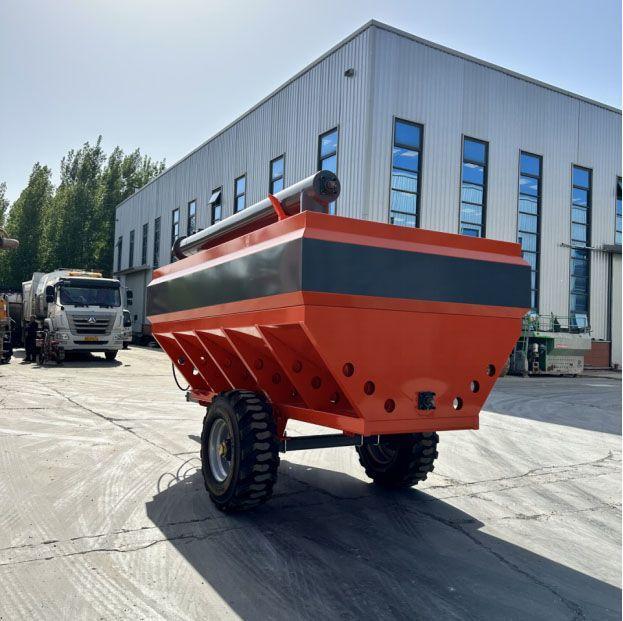 Fertilizer Adding Grain Transporting and Grain Dumping Machine