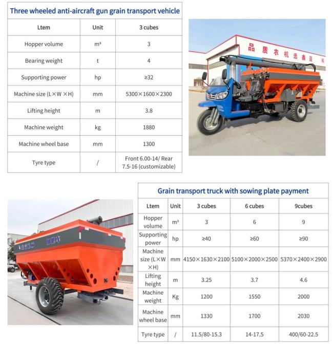 Trailed Grain Transport Truck and Fertilizer Truck