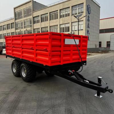 Cina Tipping Farm Dump Trailer idraulico resistente all'usura con trattore in vendita