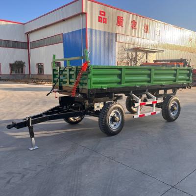 Cina Tipping Farm Dump Trailer idraulico resistente all'usura con trattore in vendita