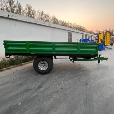 Cina Rimorchio agricolo per trattore 5T colore verde a 2 ruote in vendita