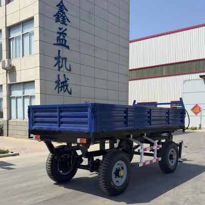 Cina Dump idraulico 4 ruote rimorchio 4T blu 1440Kg Placca di acciaio ingrossato in vendita