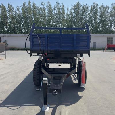 Cina Dump idraulico 4 ruote rimorchio 4T blu 1440Kg Placca di acciaio ingrossato in vendita