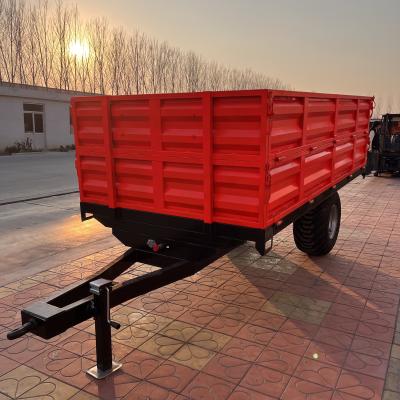 China Strong Farm Trailer Equipment with Brakes 5500*2150*550 Carriage Dimension for Versatile Agricultural Transportation for sale