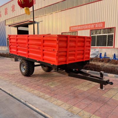 China High Performance Heavy Load Farm Trailer Hydraulic Dump With 2-6 Tire for sale