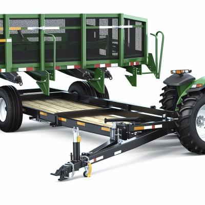 China Rugged Adjustable Tractor Farm Trailer Design for Hauling 7C Series Models with Load Capacities from 3 to 20 Tons for sale