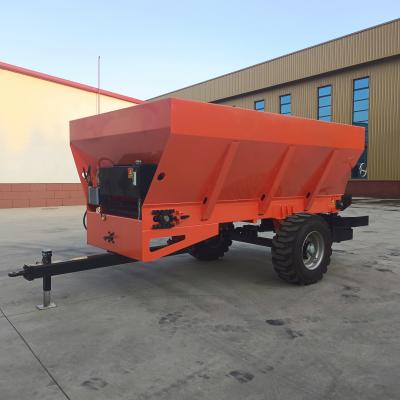 중국 고용량 호퍼 및 균일한 살포를 위한 살포율 조절 기능이 있는 PTO 구동 트랙터 비료 살포기 판매용