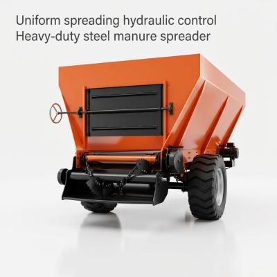China Hydraulic Control Manure Spreader with 4mm Heavy-Duty Steel for Uniform Spreading for sale