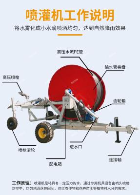 China High Efficiency Electric Hose Reel Irrigation Machine for Farmland Watering Irrigation for sale