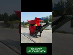 soil shredder crusher machine with double layer mesh screen