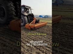 agr machinery power driven farm harrow 4m working width for land tillage