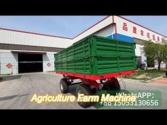 Anti-Corrosion Agriculture Hydraulic Dump Farm Trailer For Ranchers With Tires Plastic-Spray Finish For Longevity In Harsh Conditions