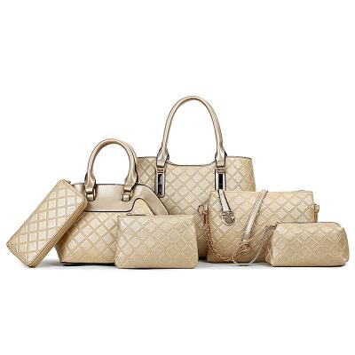 China Flower emboss PU leather handbag for women new fashion set bag top quality bag women handbag for sale