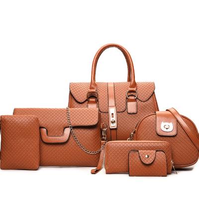 China 2017 new fashion lady hanndbag set women girl purse long thin wallet card holders handbag PU for sale