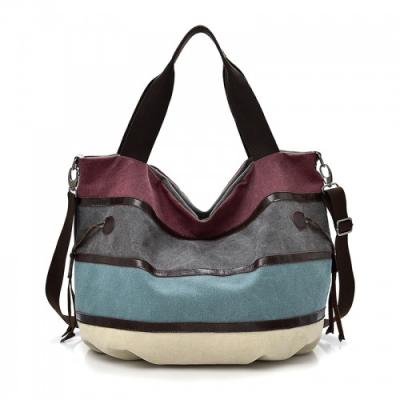 China Women Hobo Canvas Shoulder Bag Messenger Purse Satchel Tote Shopping Handbag for sale