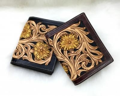China Sculpture handwork bag with genuine leather for sale