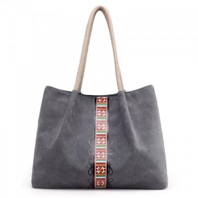 China Vintage Canvas Leather Messenger School Bag for sale