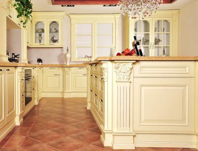 China Modern Custom Kitchen Cabinets Set / Complete Kitchen Cabinets Smooth Surface for sale